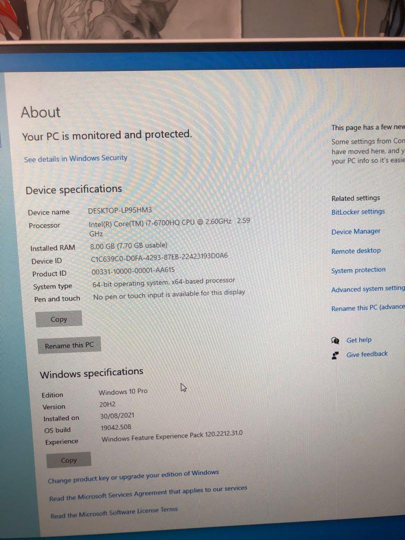 Dhp all in one pc i7 6th gen, Computers & Tech, Desktops on Carousell