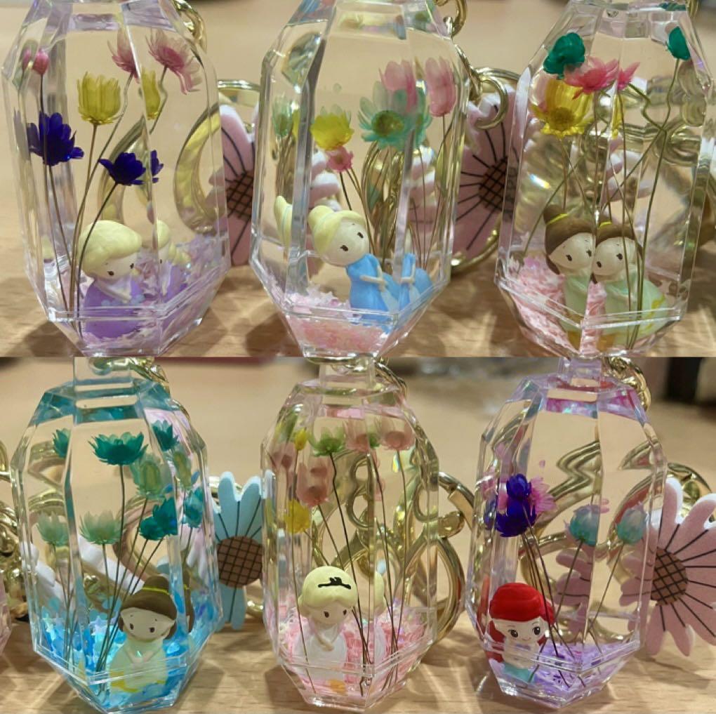 Disney Princesses Water Crystal Keychains, Hobbies & Toys, Toys & Games ...