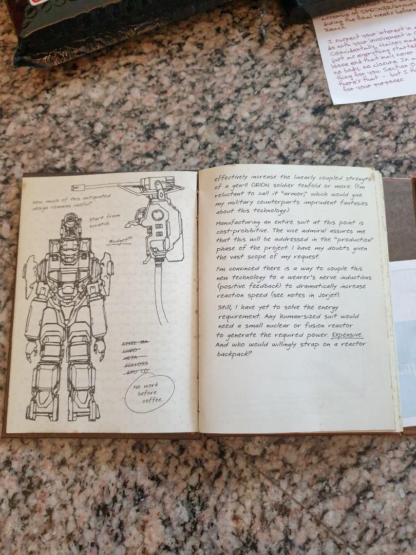 Halo Dr Halsey's Journal - Halo Reach Limited Edition, Hobbies & Toys ...