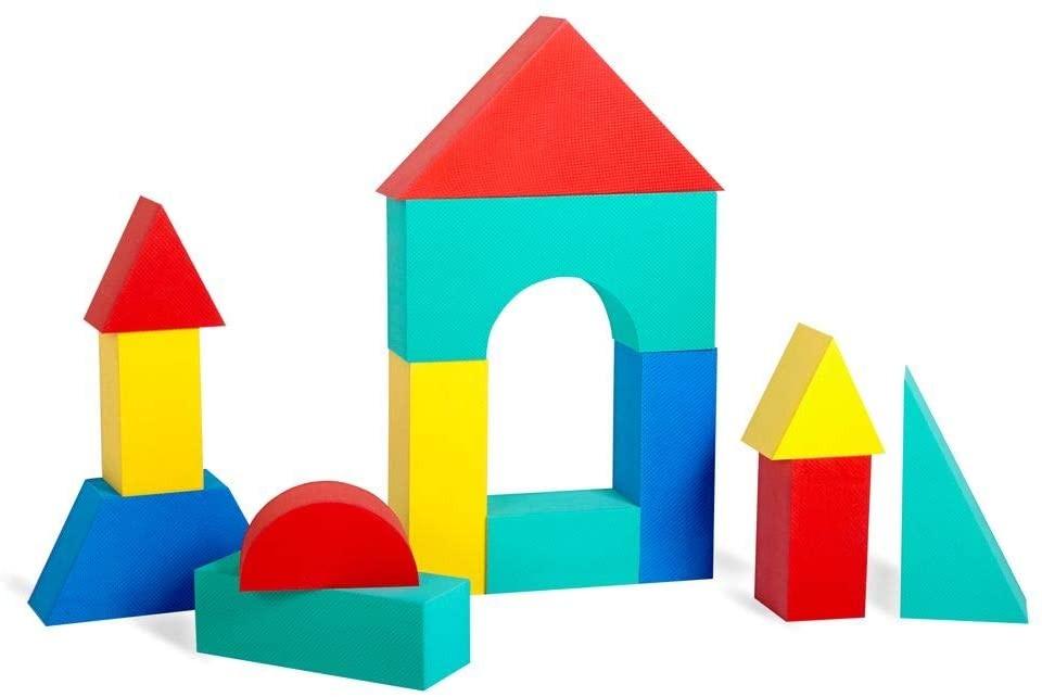 Edushape Giant Blocks, 16 Piece Foam SoftZone Climb and Crawl Foam Play ...
