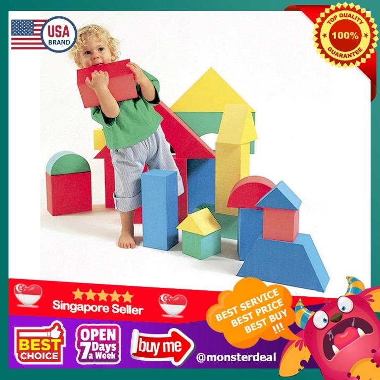 Edushape Giant Blocks, 16 Piece Foam SoftZone Climb and Crawl Foam Play ...