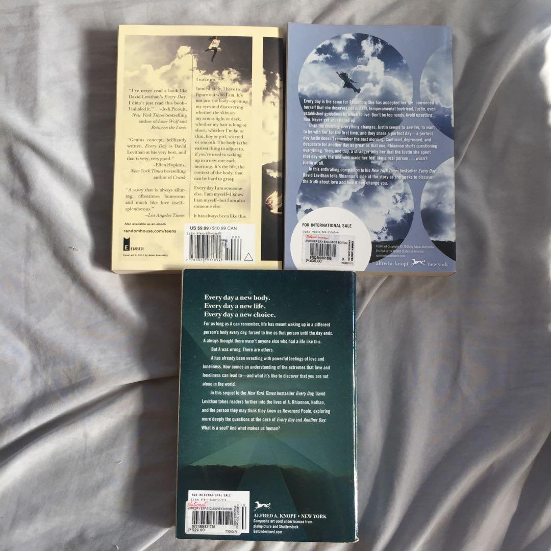 everyday someday another day by david levithan, Hobbies & Toys, Books ...