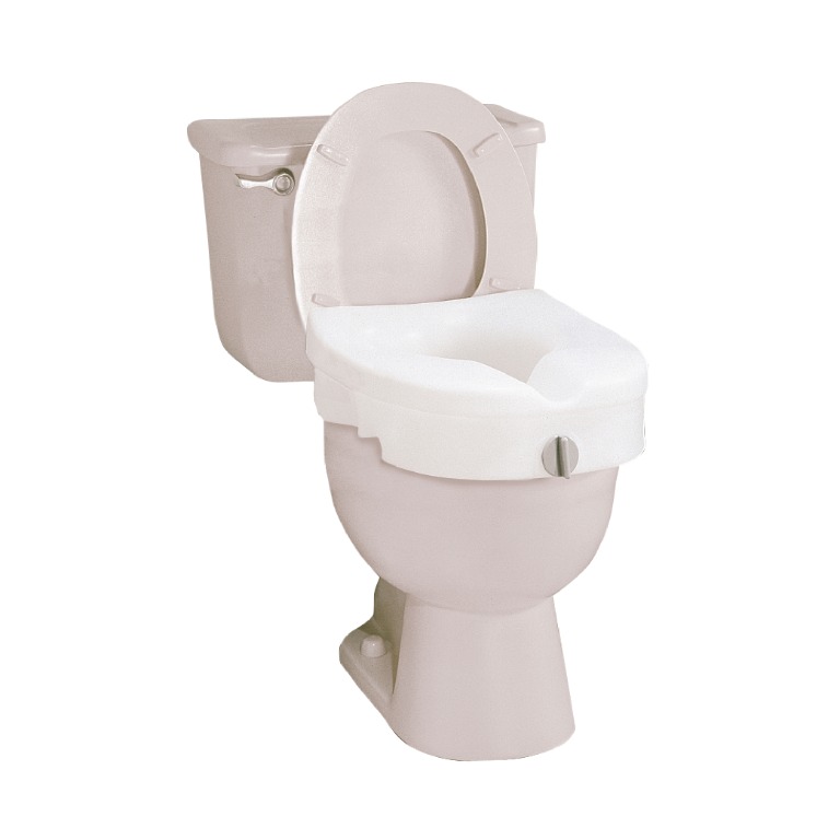 E-Z Locking Raised Toilet Seat, Furniture & Home Living, Bathroom ...