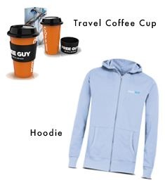 FREE GUY movie premiums (Travel Coffee Cup & Hoodie), Hobbies & Toys ...