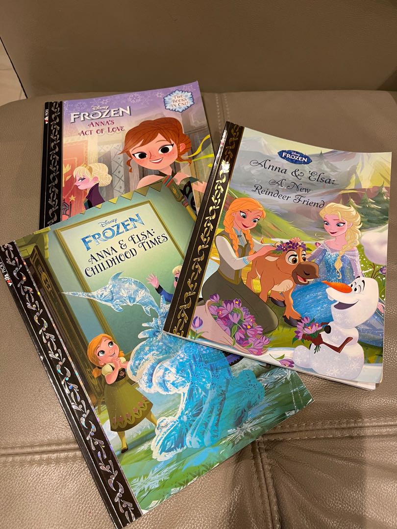 Frozen Elsa & Anna Story 3books, Hobbies & Toys, Books & Magazines ...