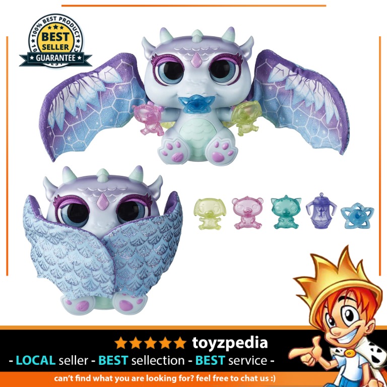 furReal Moodwings Snow Dragon Interactive Pet Toy, 50+ Sounds ...