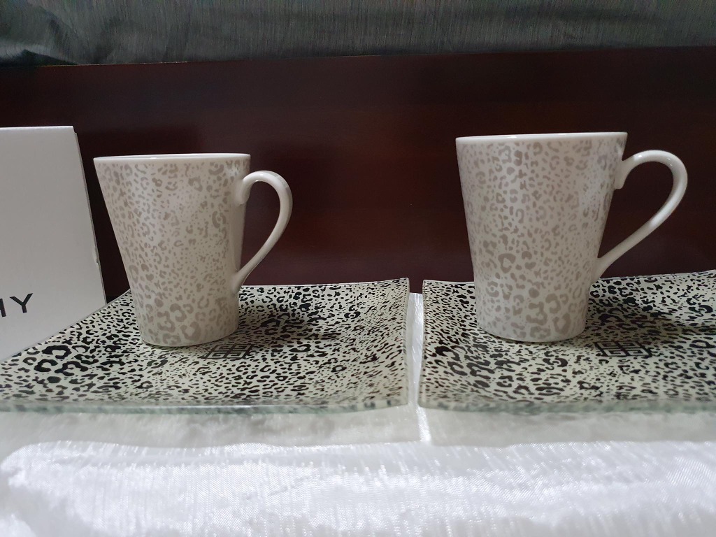 Givenchy Mugs with plates, Furniture & Home Living, Kitchenware ...