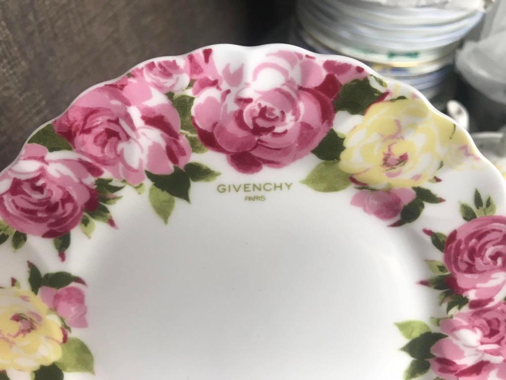 Givenchy Rare Cake Plates Floral Design, Furniture & Home Living ...