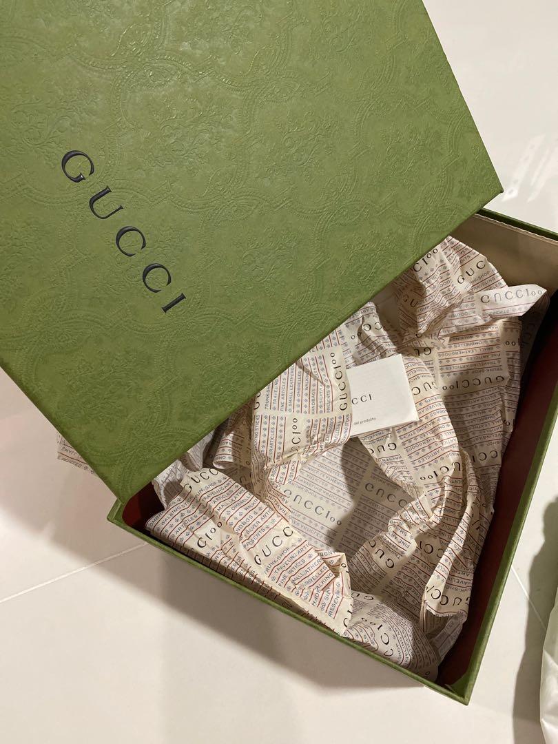 Gucci green box / shoebox, Luxury, Accessories on Carousell