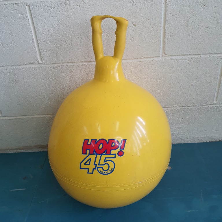 GYMNIC Hop 45 Yellow Exercise Ball, Babies & Kids, Infant Playtime on ...