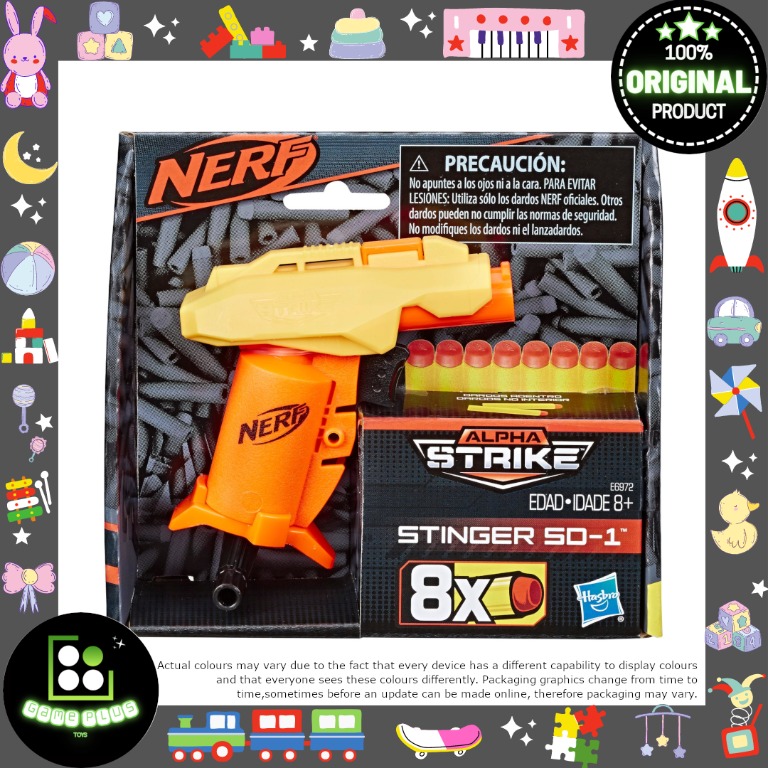 Hasbro Nerf Alpha Strike Stinger SD-1 Toy Blaster, Hobbies & Toys, Toys ...