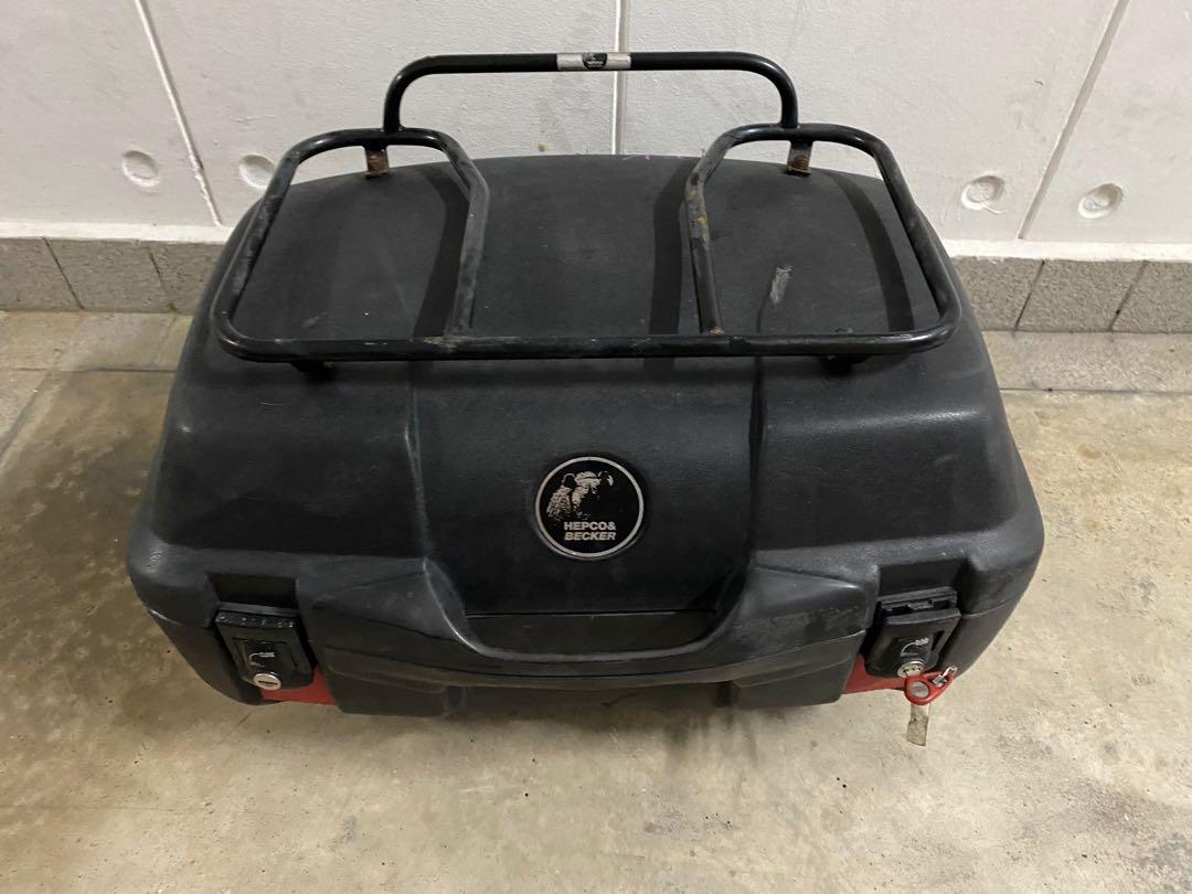 Hepco & Becker motorcycle top box, Motorcycles, Motorcycle Accessories ...