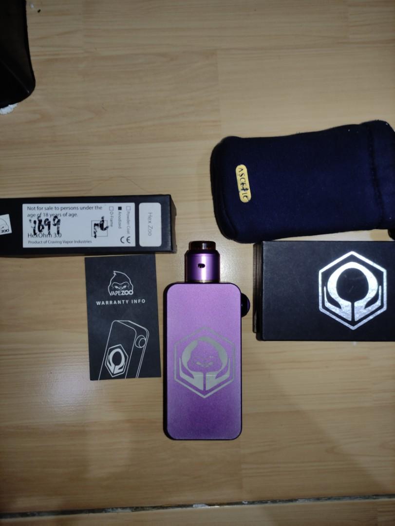 Hexohm V3 Anodized + Artha RDA V1.5, Elektronik, Lainnya di Carousell