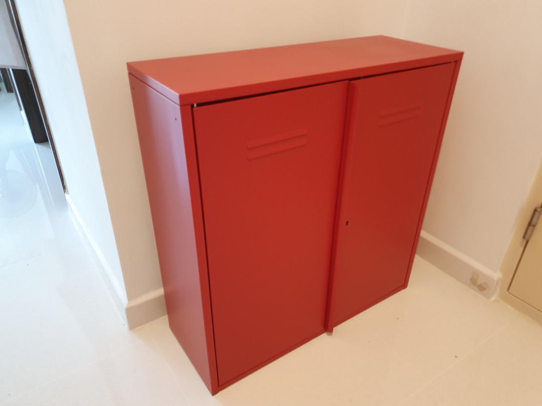 IKEA IVAR Red Cabinet $88, Furniture & Home Living, Furniture, Shelves ...