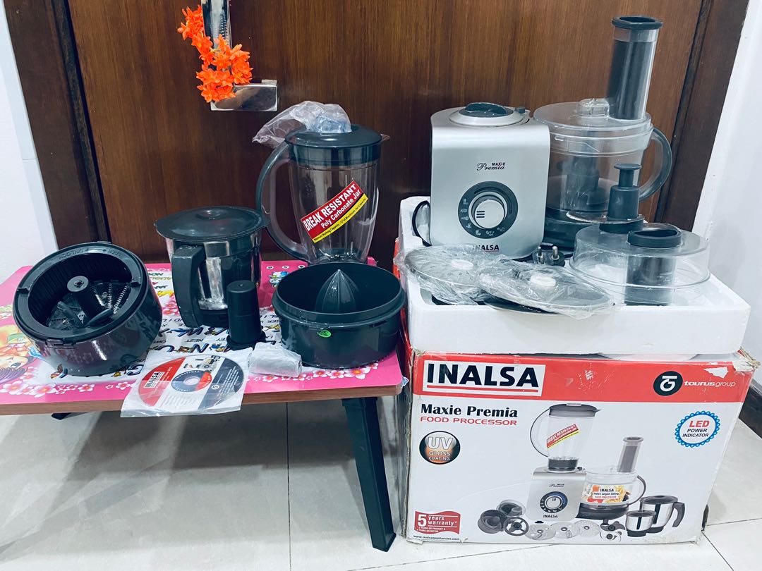 Inalsa Maxie Premia Food processor with 2 jars, Furniture & Home Living ...