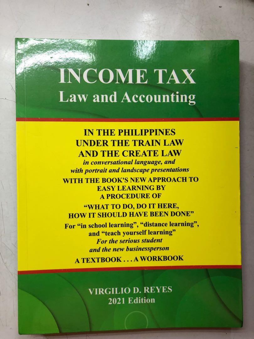 Income tax 2021 book by Virgilio Reyes, Hobbies & Toys, Books ...