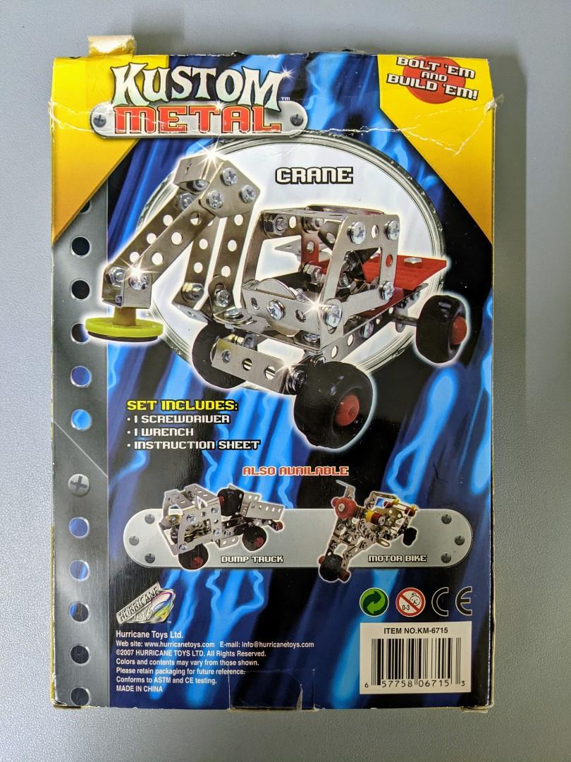 Kustom Metals Crane Building Kit, Hobbies & Toys, Toys & Games on Carousell