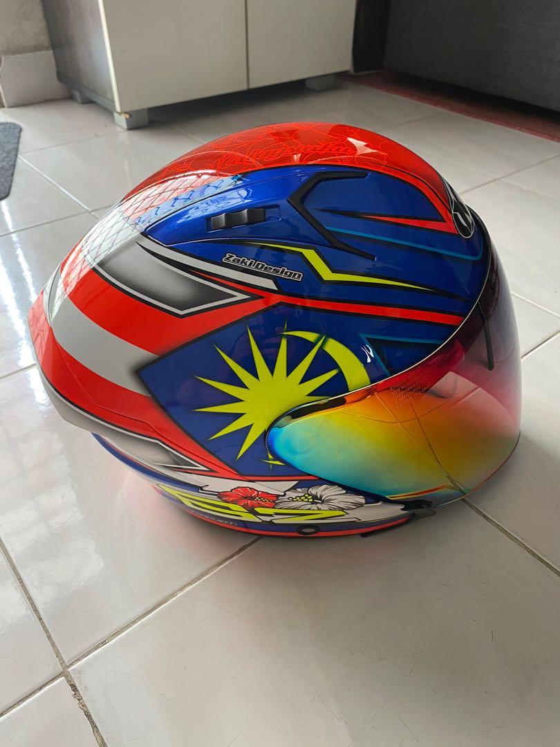 KYT NFJ MERDEKA 62 2019 XXL With Purple Visor, Motorbikes on Carousell