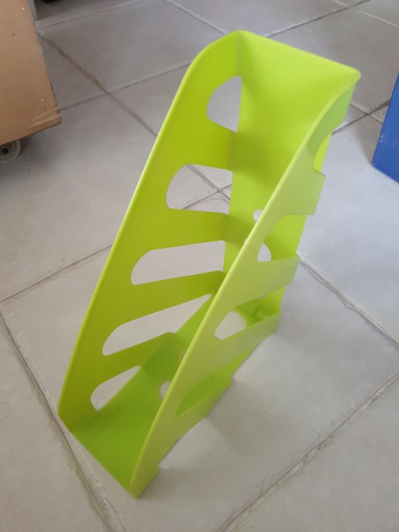 Lime Green file/Magazine/document holder, Hobbies & Toys, Stationery ...