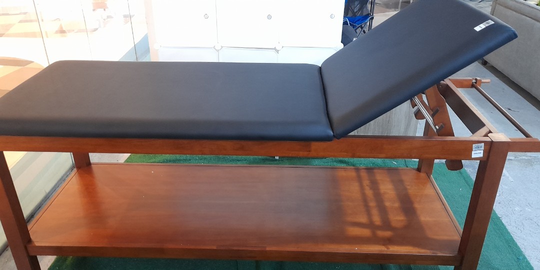 Mahogany Wood Exam Table, Furniture & Home Living, Furniture, Other ...