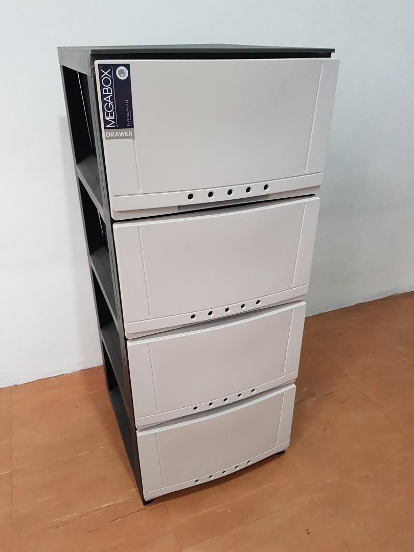 Megabox 4-Layer Plastic Drawer, Furniture & Home Living, Furniture ...