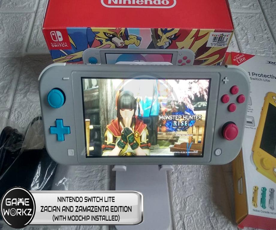 Nintendo Switch Lite Pokemon Edition (JB with SX Lite Modchip + 128gb ...
