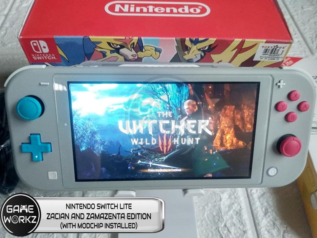 Nintendo Switch Lite Pokemon Edition (JB with SX Lite Modchip + 128gb ...