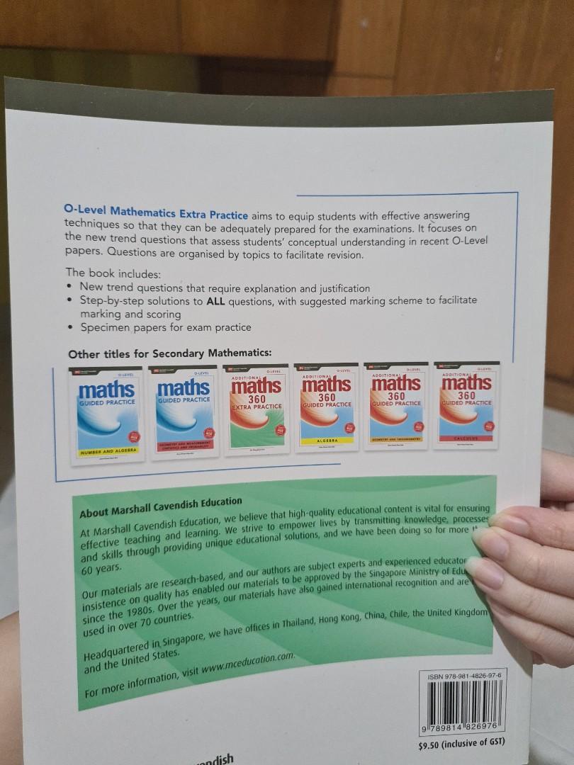 O LEVELS MATHS EXTRA PRACTICE, Hobbies & Toys, Books & Magazines ...