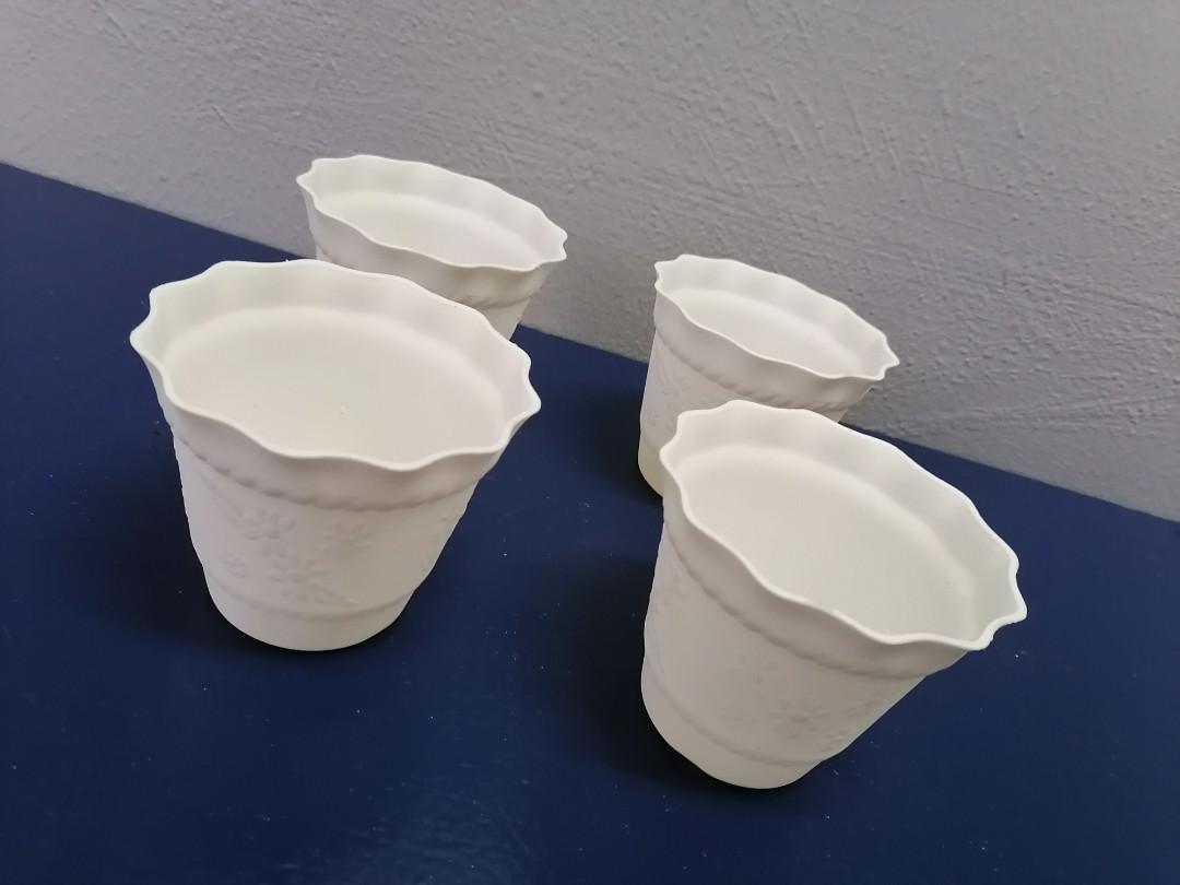 PASU BUNGA PLASTIK (1 SET @ 4 UNIT RM 2.50 - BG 001) EXCLUDE POSTAGE ...