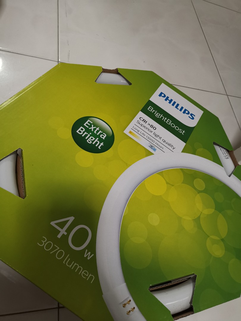 Philips circular bulb large, Furniture & Home Living, Lighting & Fans ...