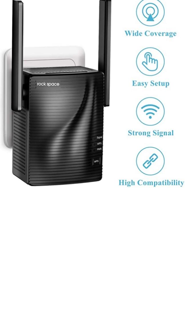 Rockspace AC1200 WiFi Range Extender, 1200Mbps Dual Band WiFi booster ...