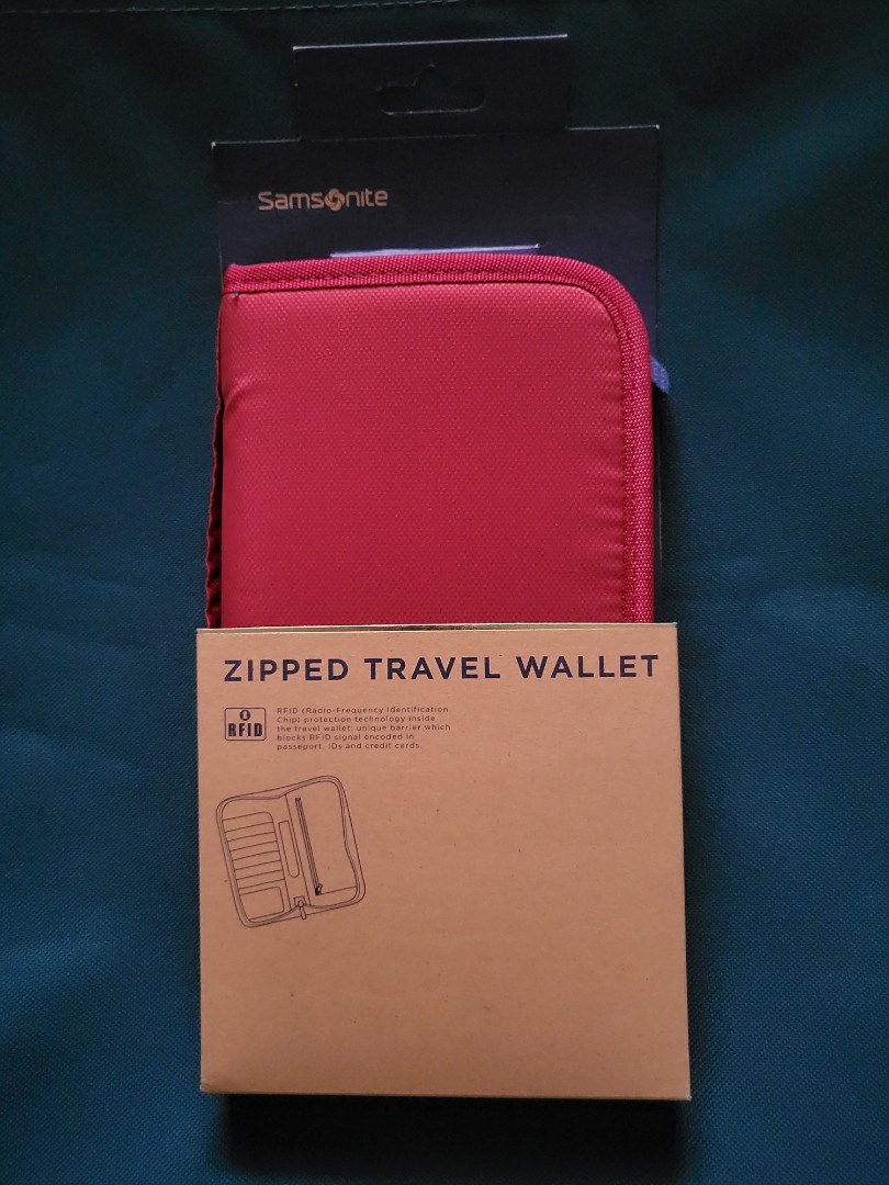 Samsonite Zipped Travel Wallet, Hobbies & Toys, Travel, Travel ...