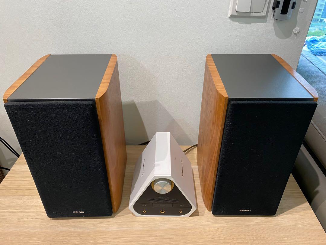 Sound blaster X7 Limited Edition with EMU bookshelf speakers, Audio ...