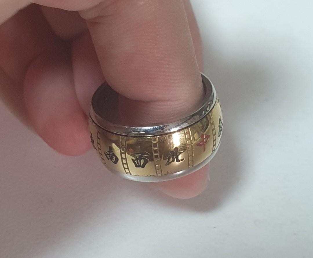 Spinning mahjong tiles ring, Luxury, Accessories on Carousell