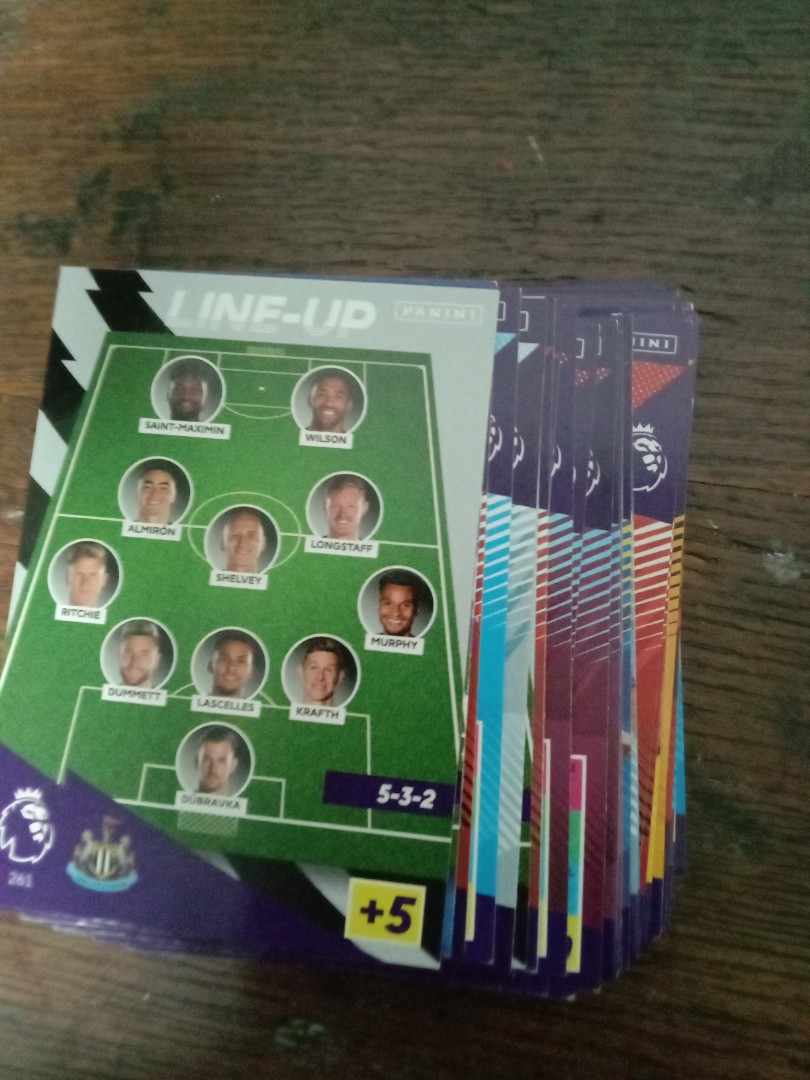 Stack of panini base form card, Hobbies & Toys, Toys & Games on Carousell