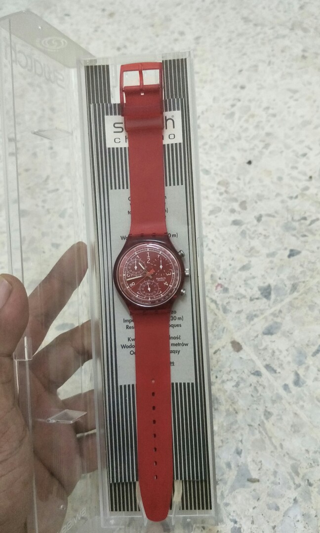 SWATCH CHRONO SCR101 AG1995, Men's Fashion, Watches & Accessories ...