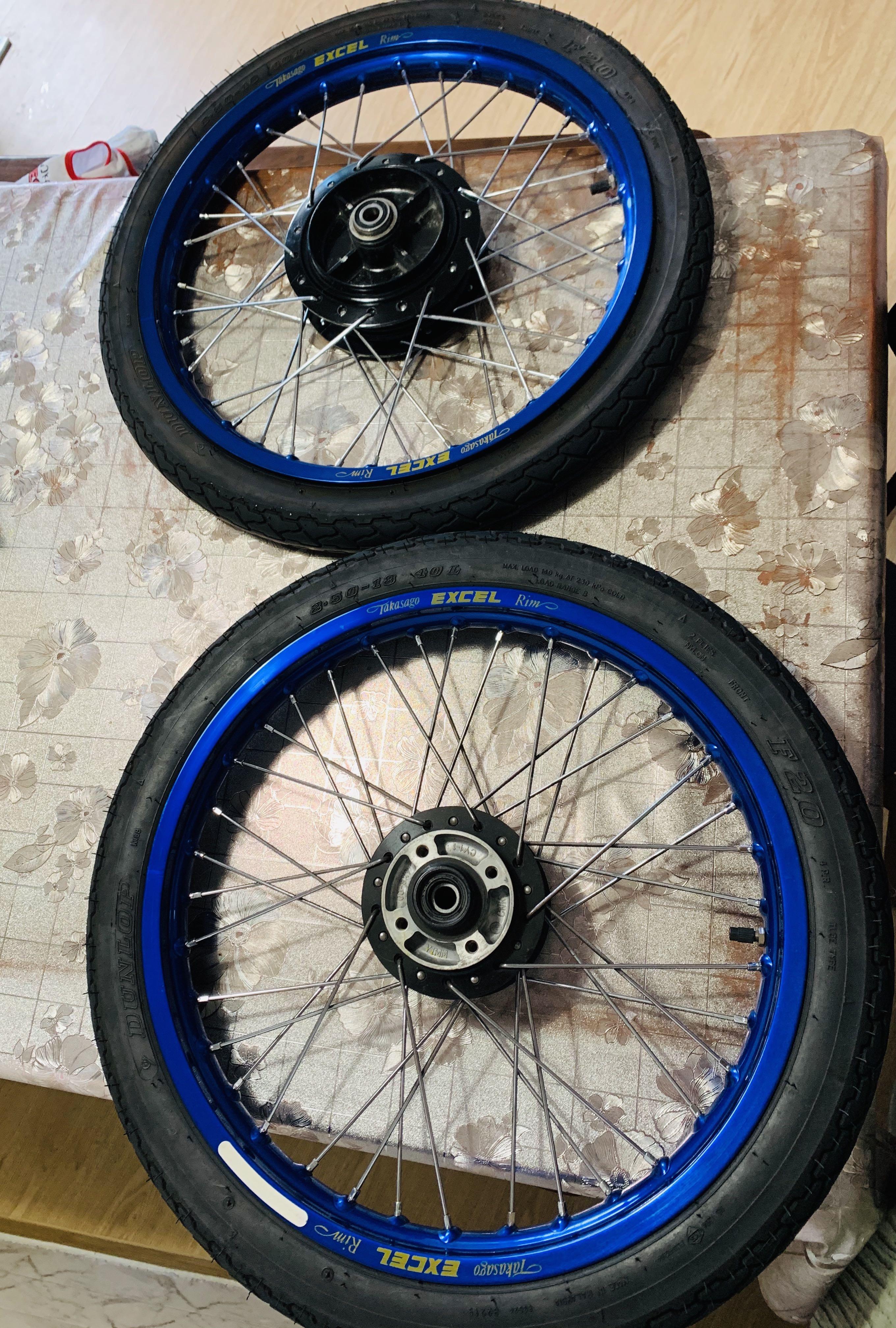 Takasago Excel Japan Blue 18”, Motorcycles, Motorcycle Accessories on ...