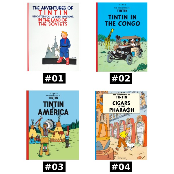TINTIN ENGLISH COMICS, Hobbies & Toys, Books & Magazines, Comics ...