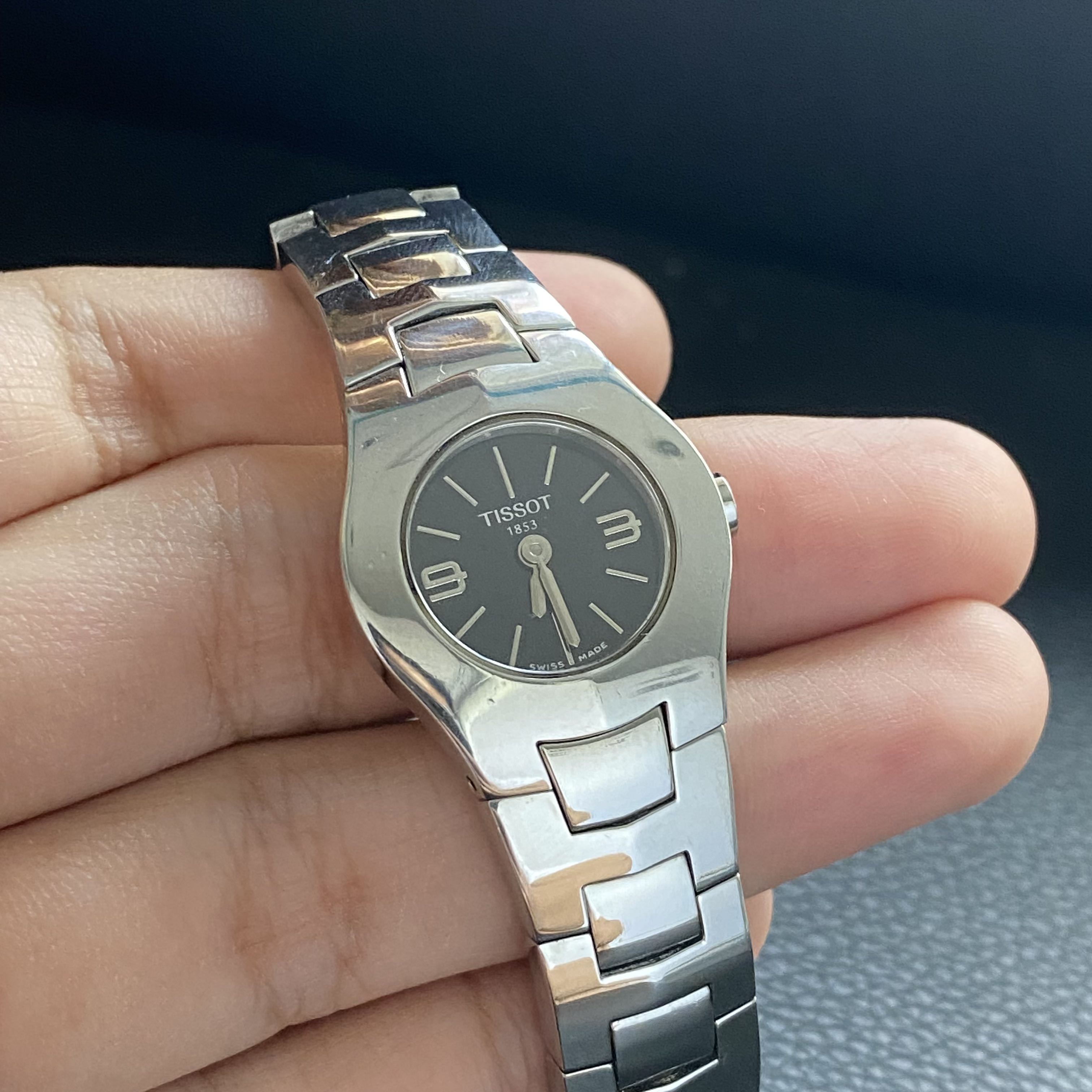 TISSOT L520 Black Dial Watch Ladies, Women's Fashion, Watches ...