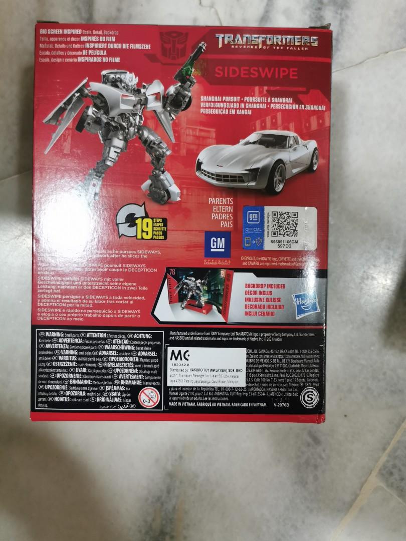 Transformers Studio Series 78 Sideswipe, Hobbies & Toys, Collectibles ...