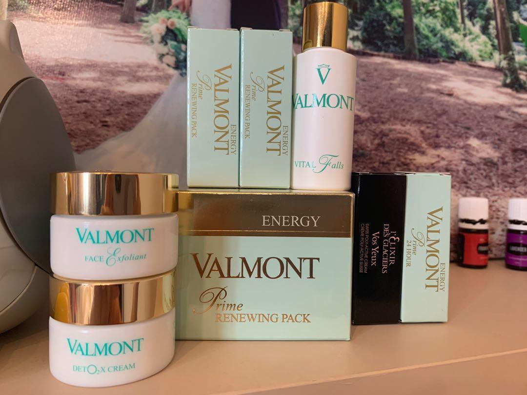 Valmont Prime Renewing Pack, Vital Falls, Prime 24 Hour, DetO2X Cream ...