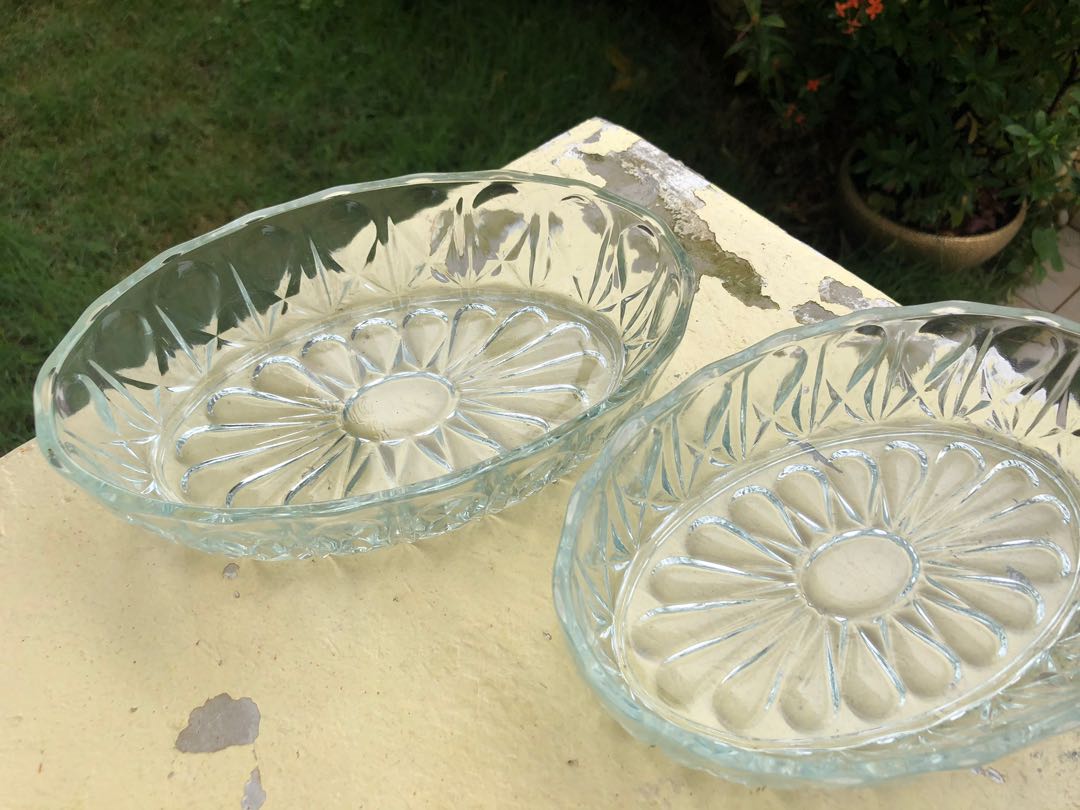 Vintage glass Dish bowls, Furniture & Home Living, Kitchenware ...