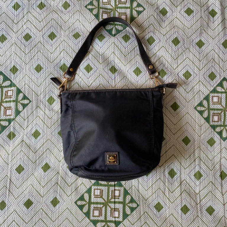 Vintage Toscano Italian Leather Nylon Handbag, Women's Fashion, Bags ...