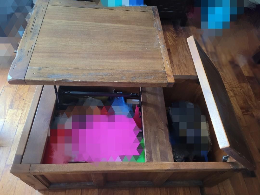 Wood liftable table with free acer work station, Furniture & Home ...