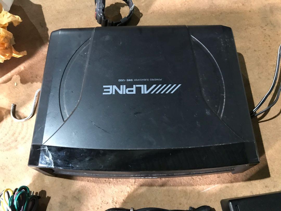 Woofer Alpine swe 1200, Auto Accessories on Carousell