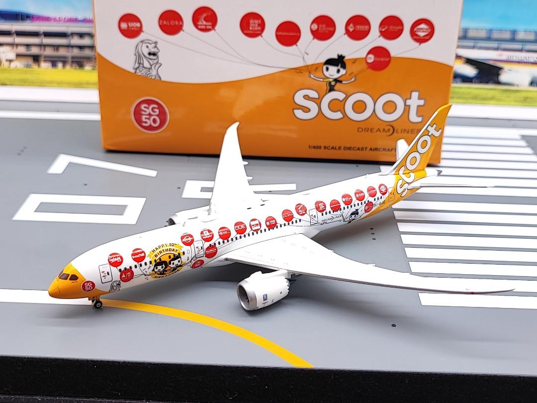1:400 B787-9 Scoot (SG50 Livery) 9V-OJE, Hobbies & Toys, Toys & Games ...