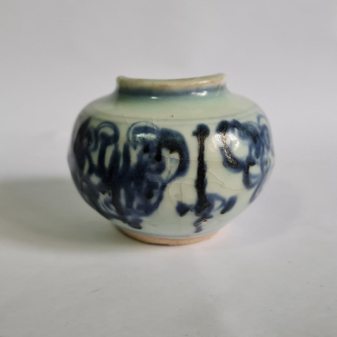 1500s Ming Dynasty Antique Blue and White Ceramic Bowl Jar Shard ...