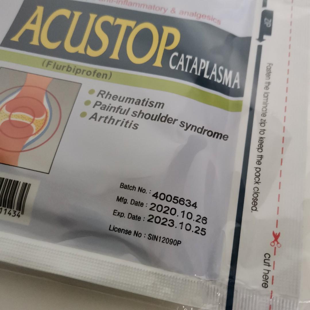 Acustop Cataplasma, Health & Nutrition, Medical Supplies & Tools on ...