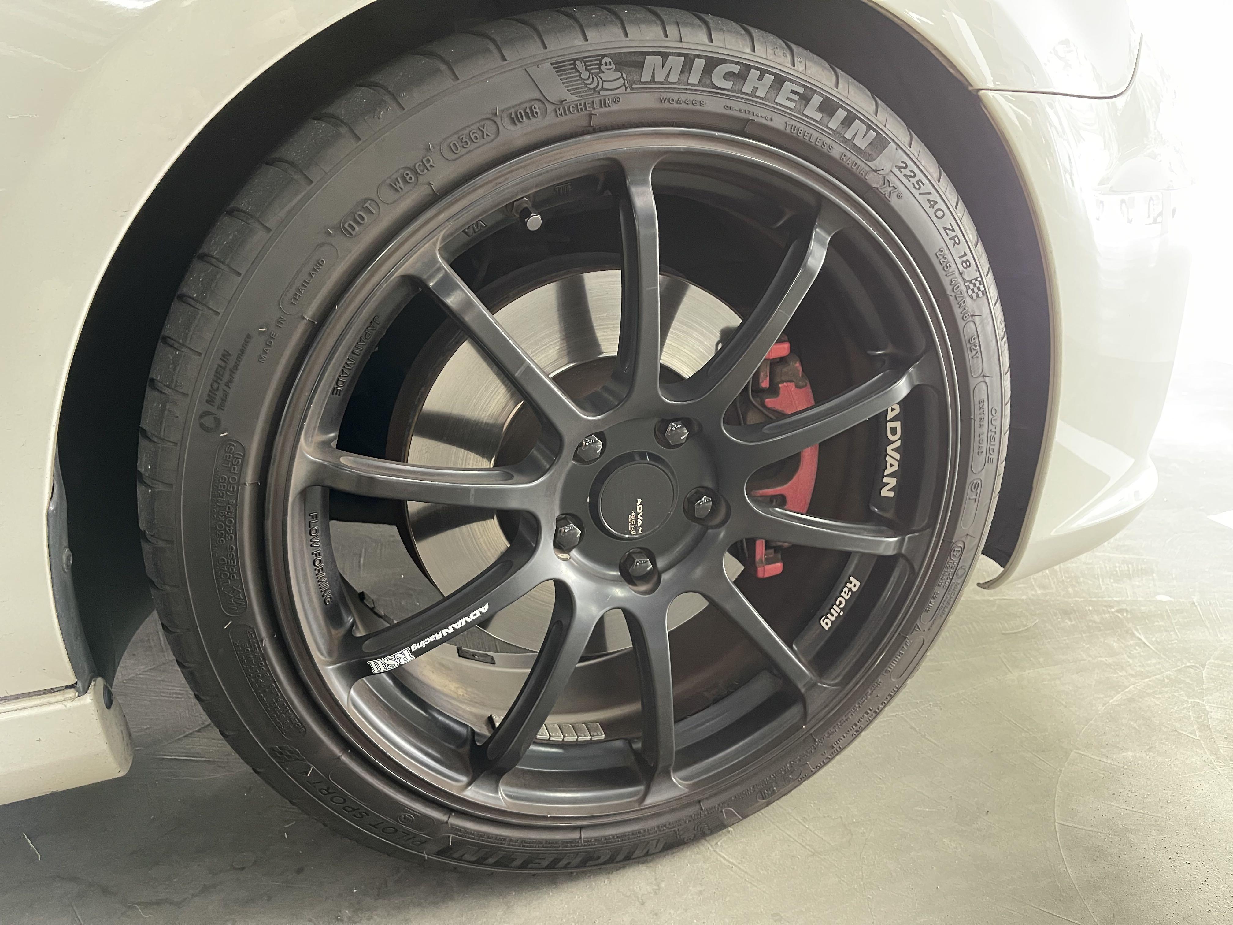 Advan RS II RS2 5x112 18” Hyper Black for VW GTI, Car Accessories ...