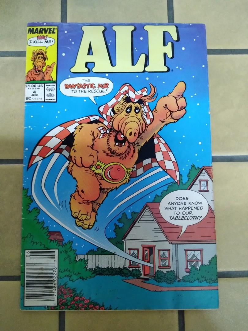 Alf #4 ( Dave Manak - Cover Art ) Marvel Copper Age Issue, Hobbies ...